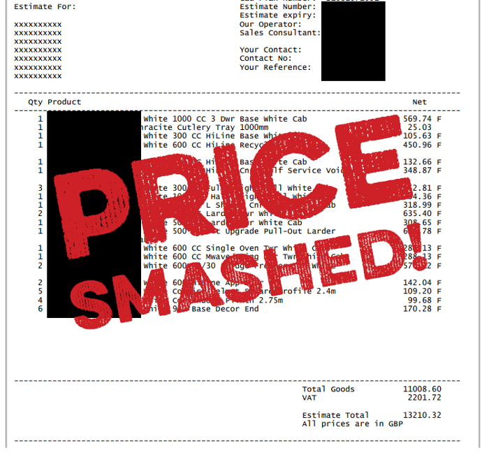 Price Smash Sale | Better Kitchens