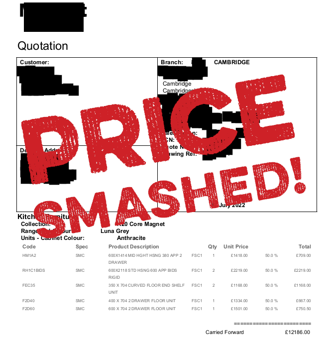 Price Smash Sale | Better Kitchens