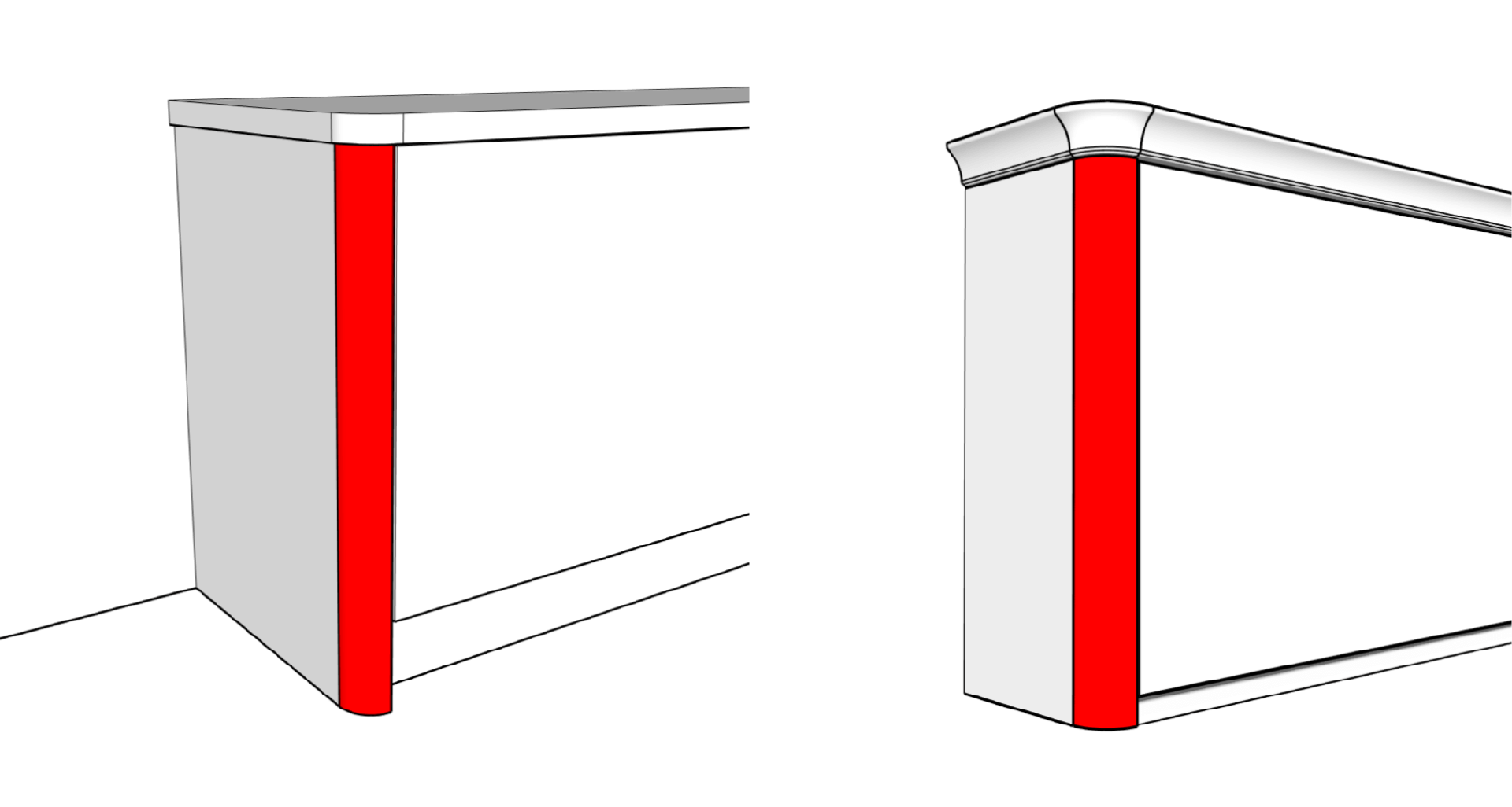 Pillars & Radius End Posts Explained | Better Kitchens