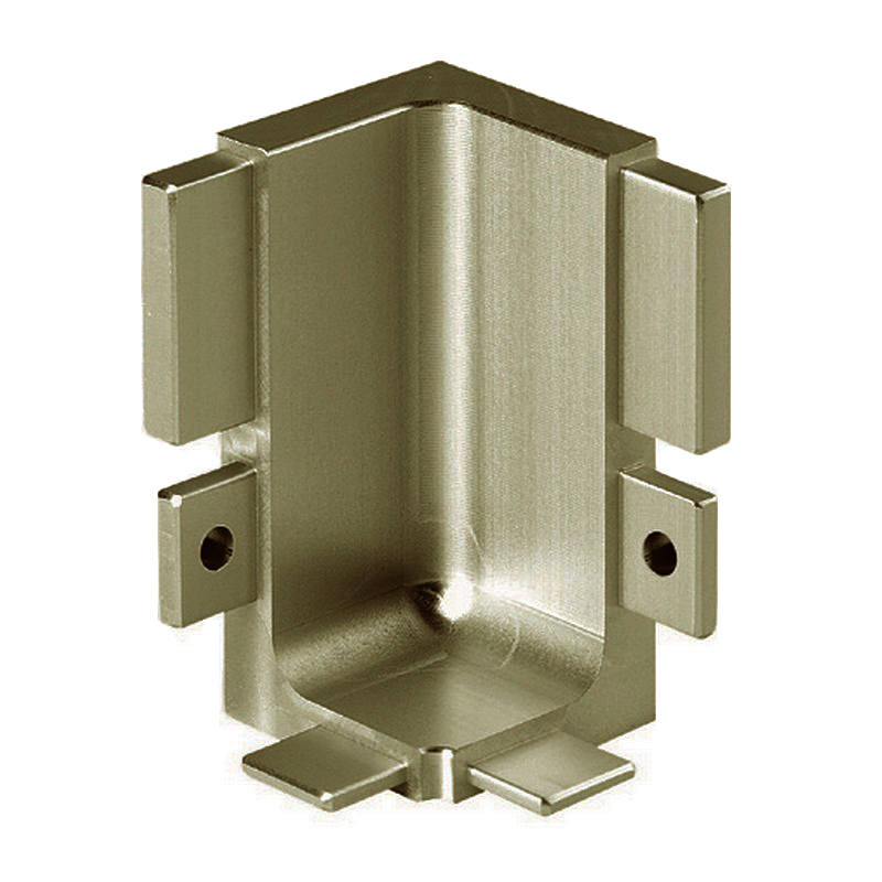 Top Profile Internal Corner Joint for True Handleless - Brushed Brass ...