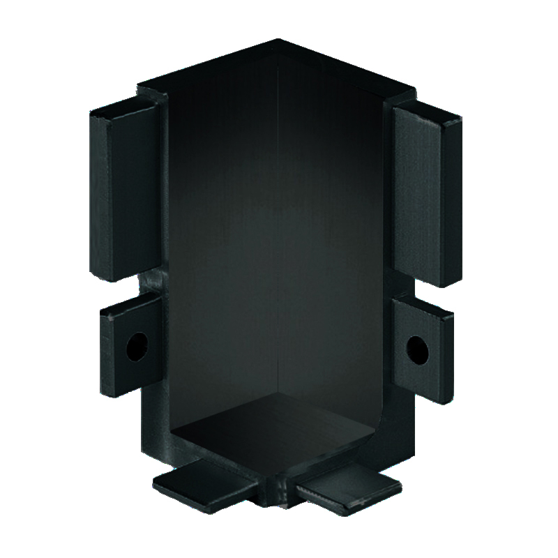 Top Profile Internal Corner Joint for True Handleless - Matt Black ...