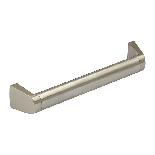 Angled Boss Bar Handle - Brushed Nickel
