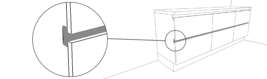 True Handleless Mid Profile