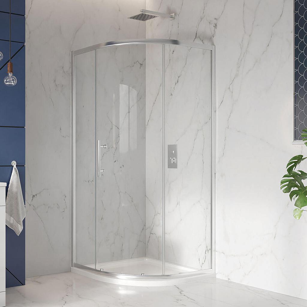 S8 - Single Door Quadrant Shower Screens - Various Sizes
