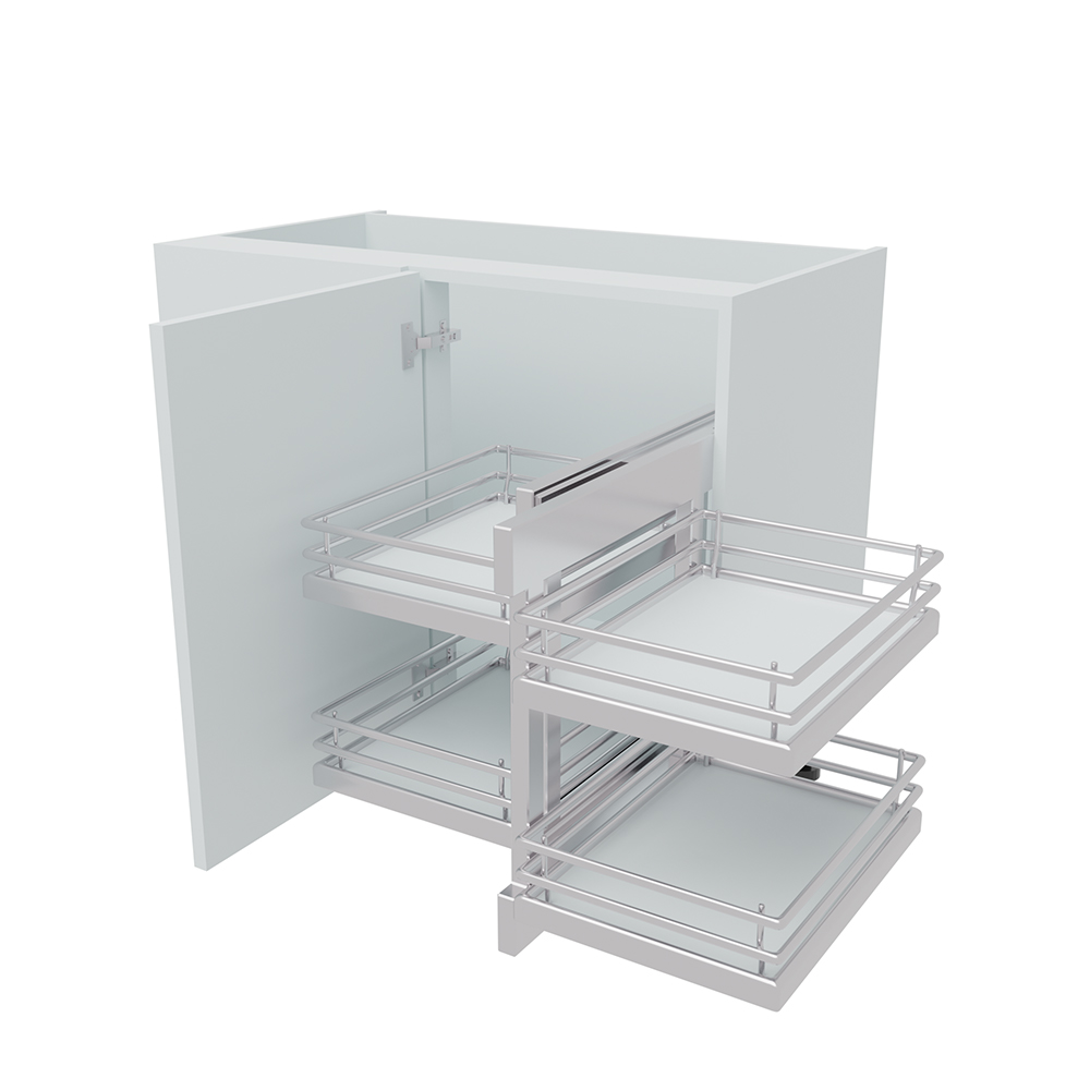 1000mm Highline Corner Base Unit - Blind Corner Optimiser - 500mm Door ...