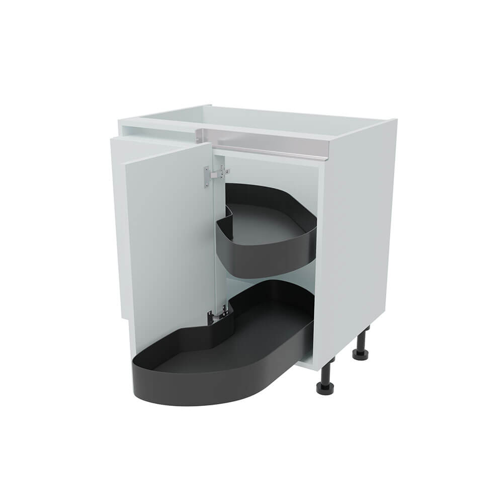 800mm True Handleless Highline Corner Base Unit - LAVA Corner Pull Out ...
