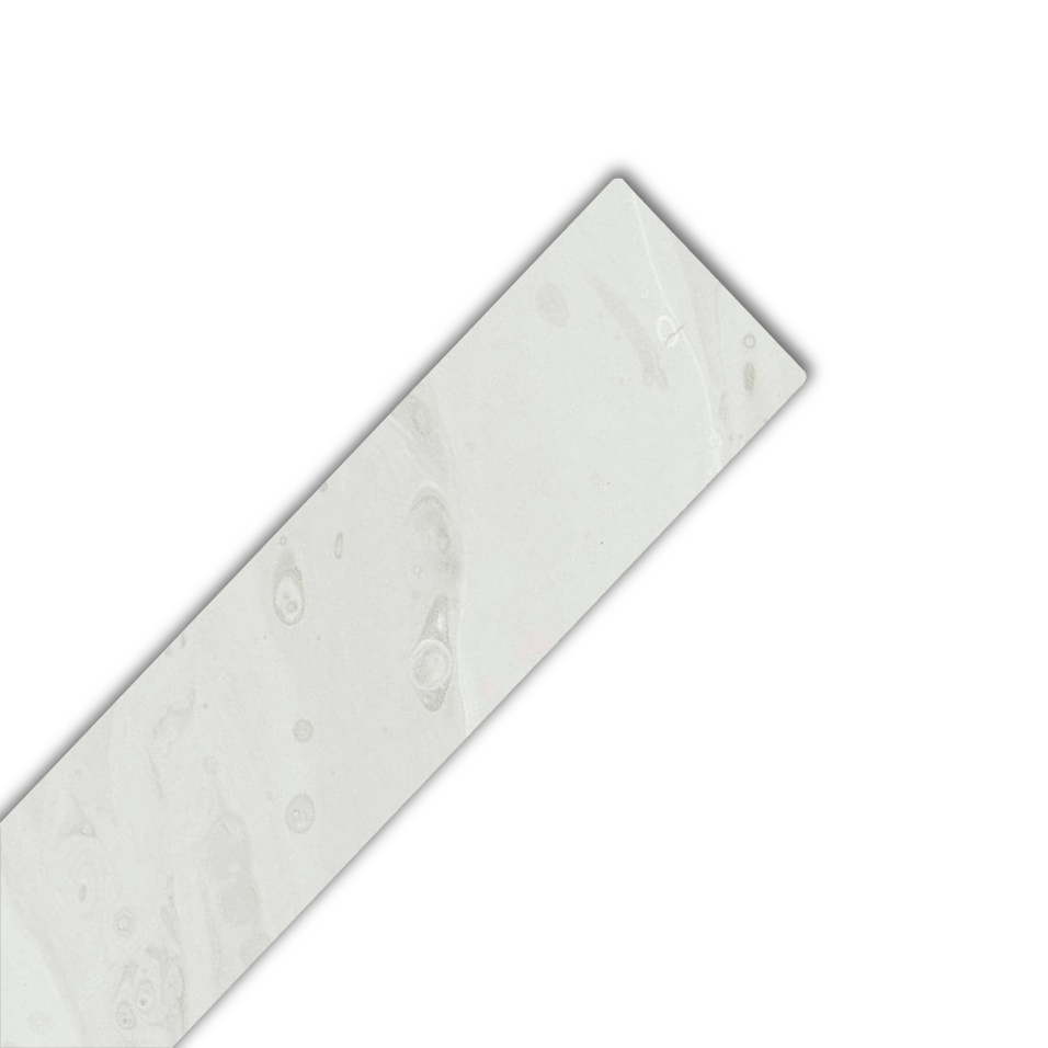 Axiom White Painted Marble Laminate Edging Strip - 2m | Betterkitchens