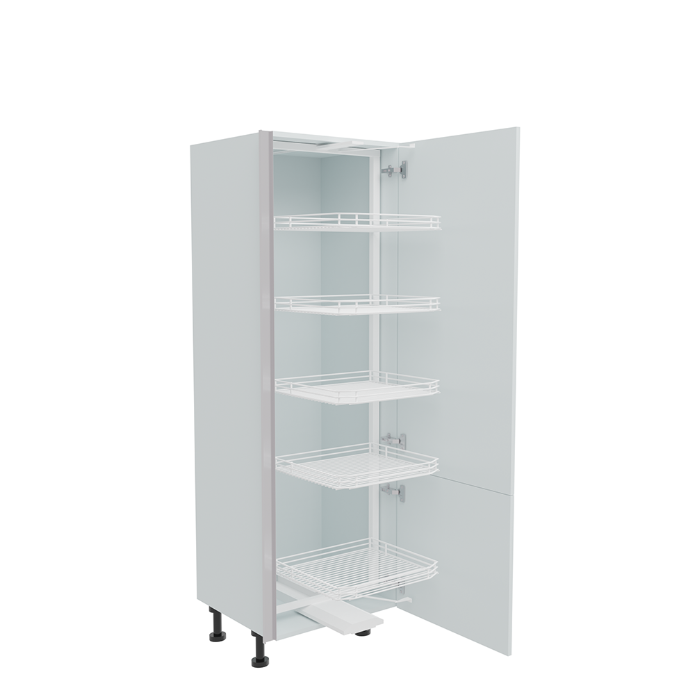 600mm True Handleless Tall Swing Out Larder Unit - (570mm Lower Door ...