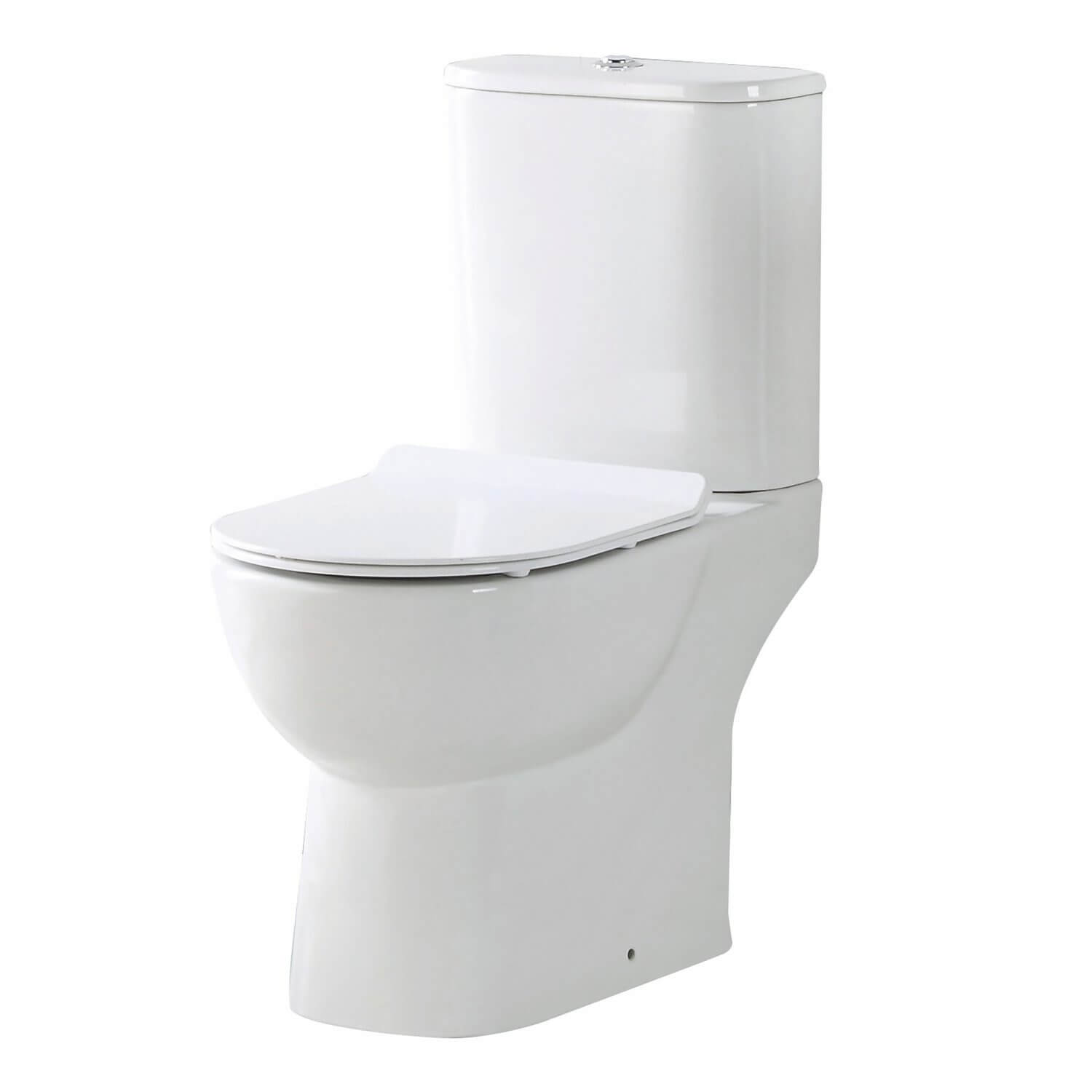 Belini Rimless Open Back Pan Including Cistern & Soft Close Seat