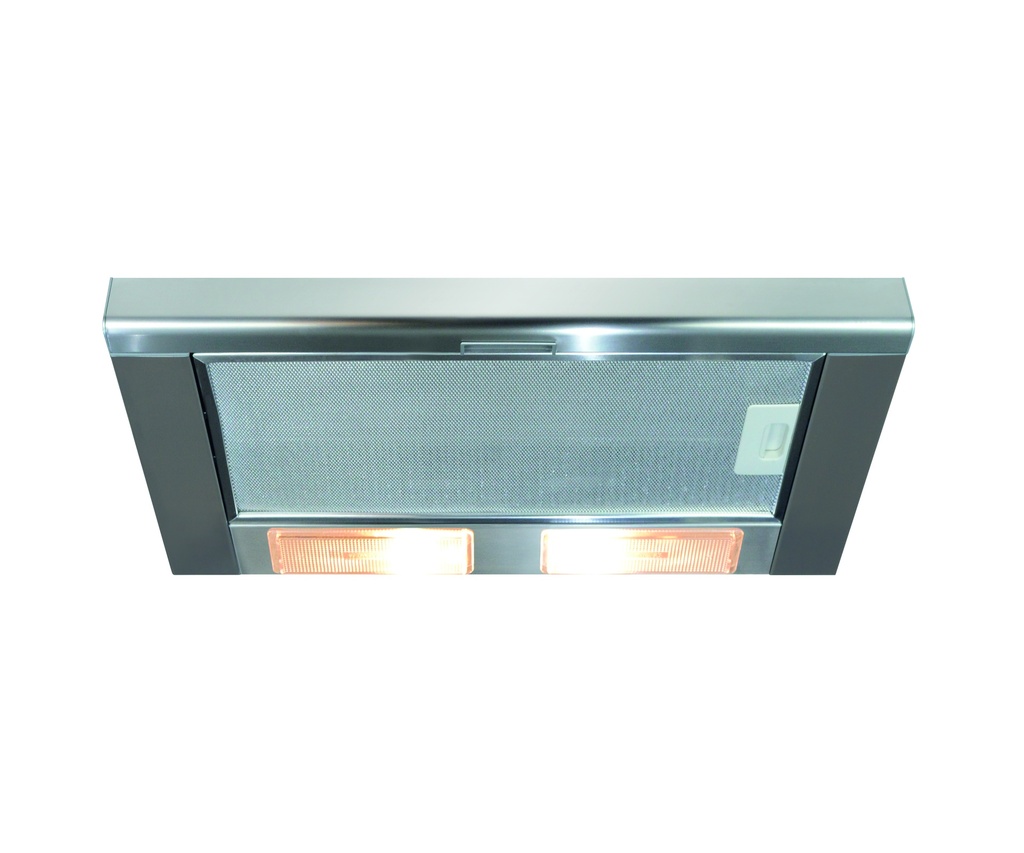 CDA CCA52SI Canopy Extractor, Silver, 3 Speed, 50cm