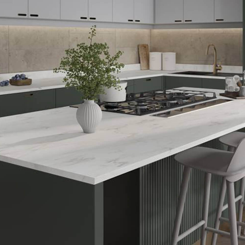 Aria Aura Marble - Solid Laminate Worktop